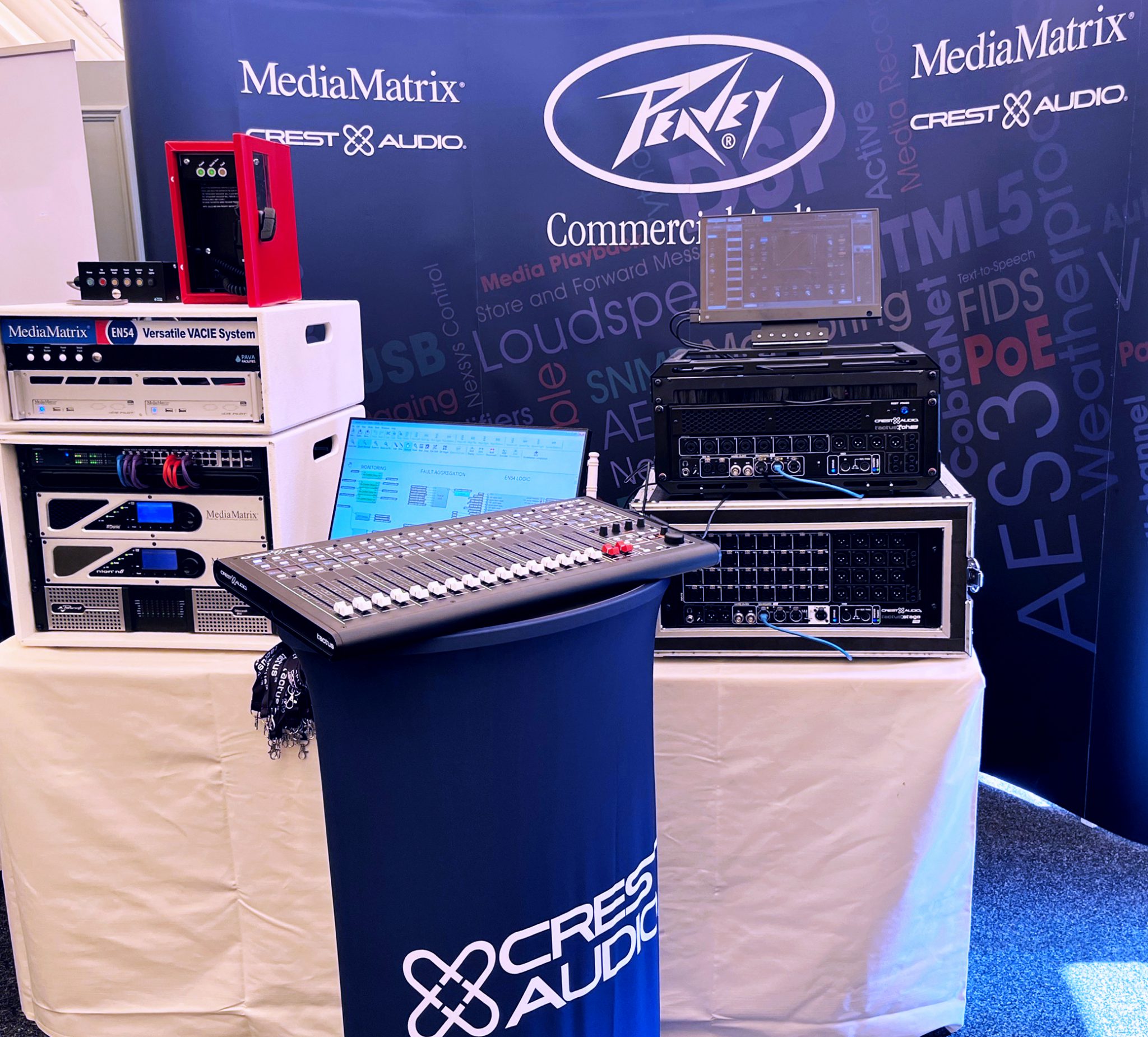 Peavey Commercial Audio shows the MediaMatrix® NION®/nCIE PILOT® EN54 ...